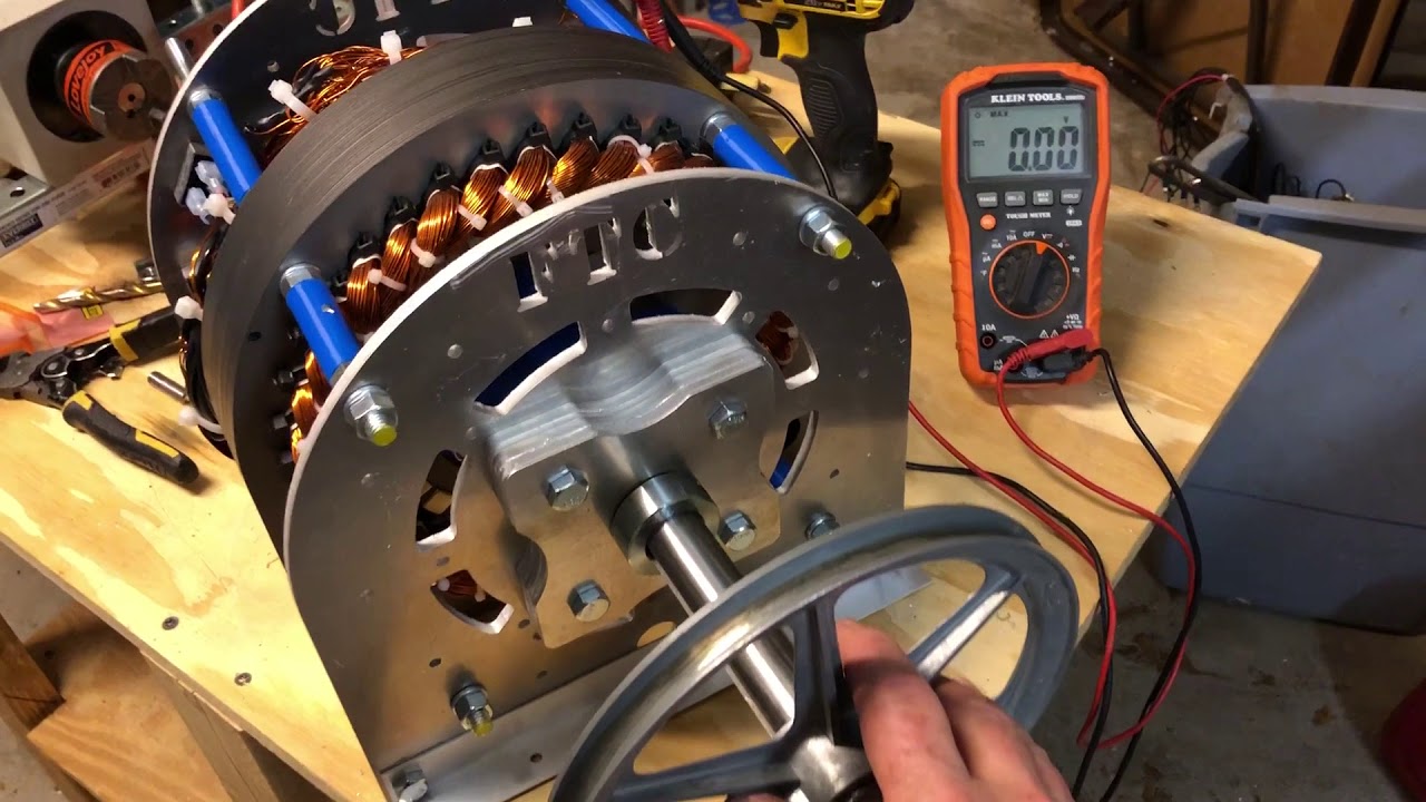 Test of the new 10 kW generator - YouTube