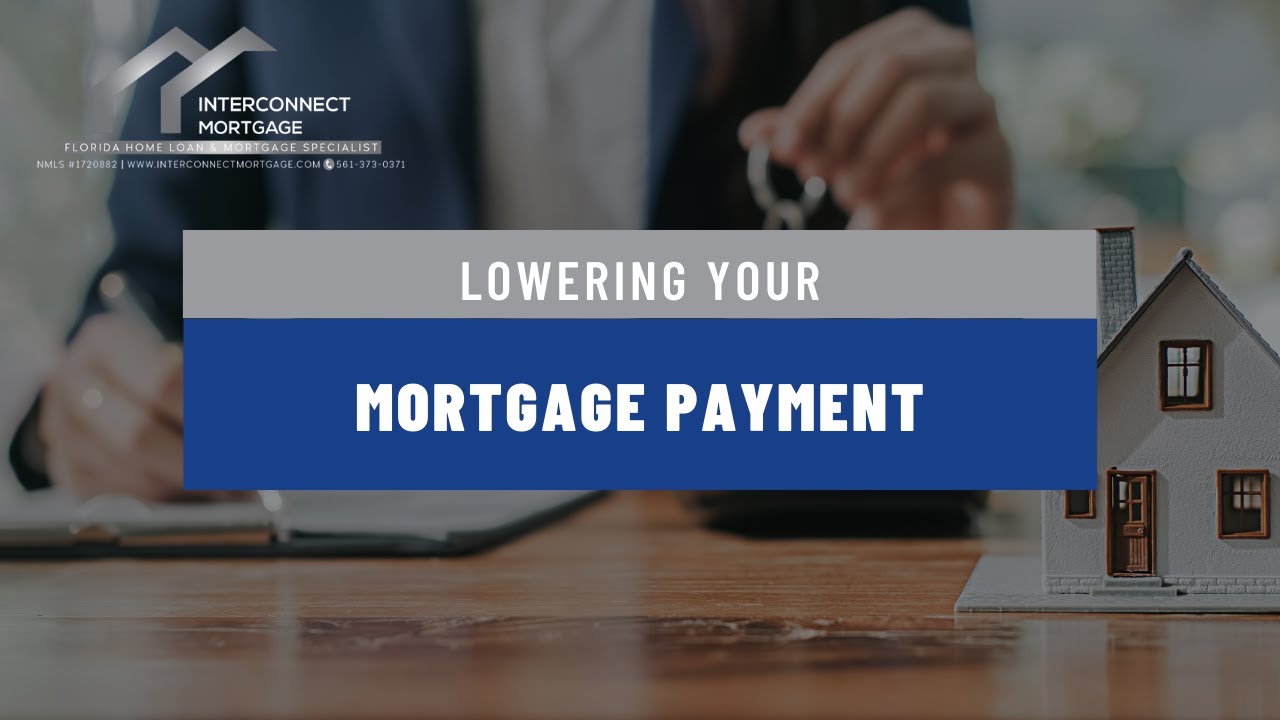 Lowering Your Mortgage Payment - YouTube