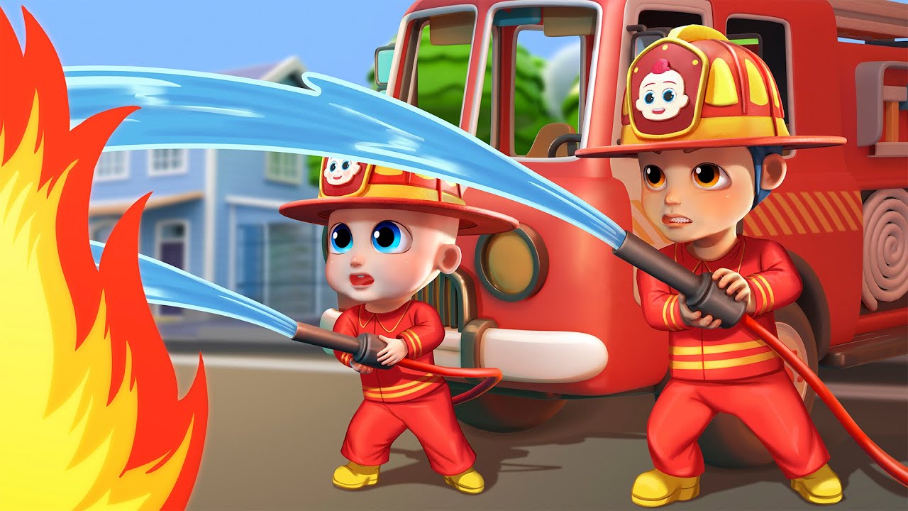 Firefighters Song 🔥🚒 Fire Truck Rescue Team | Funny Bunny - Kids Songs ...