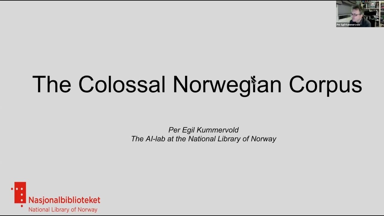 The Colossal Norwegian Corpus: National Library of Norway. P. E ...