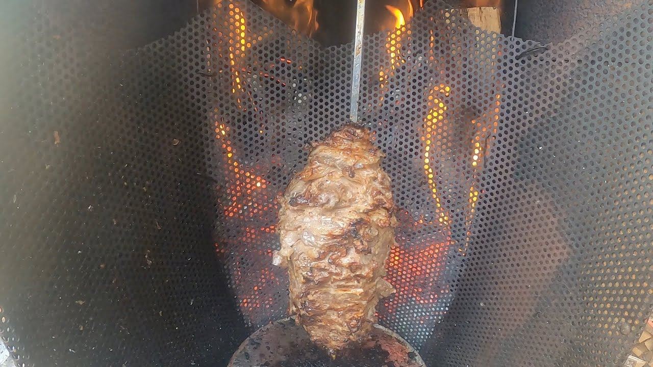 HOMEMADE WOOD BURNER GYRO MACHINE (ORIGINAL TURKISH GYRO)!!! - YouTube