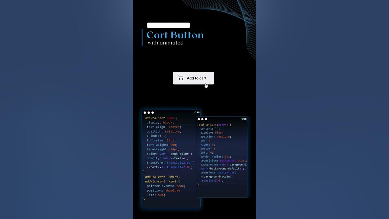 Animated Cart Button Coding Codinglife Csscoding Htmlcss Youtube