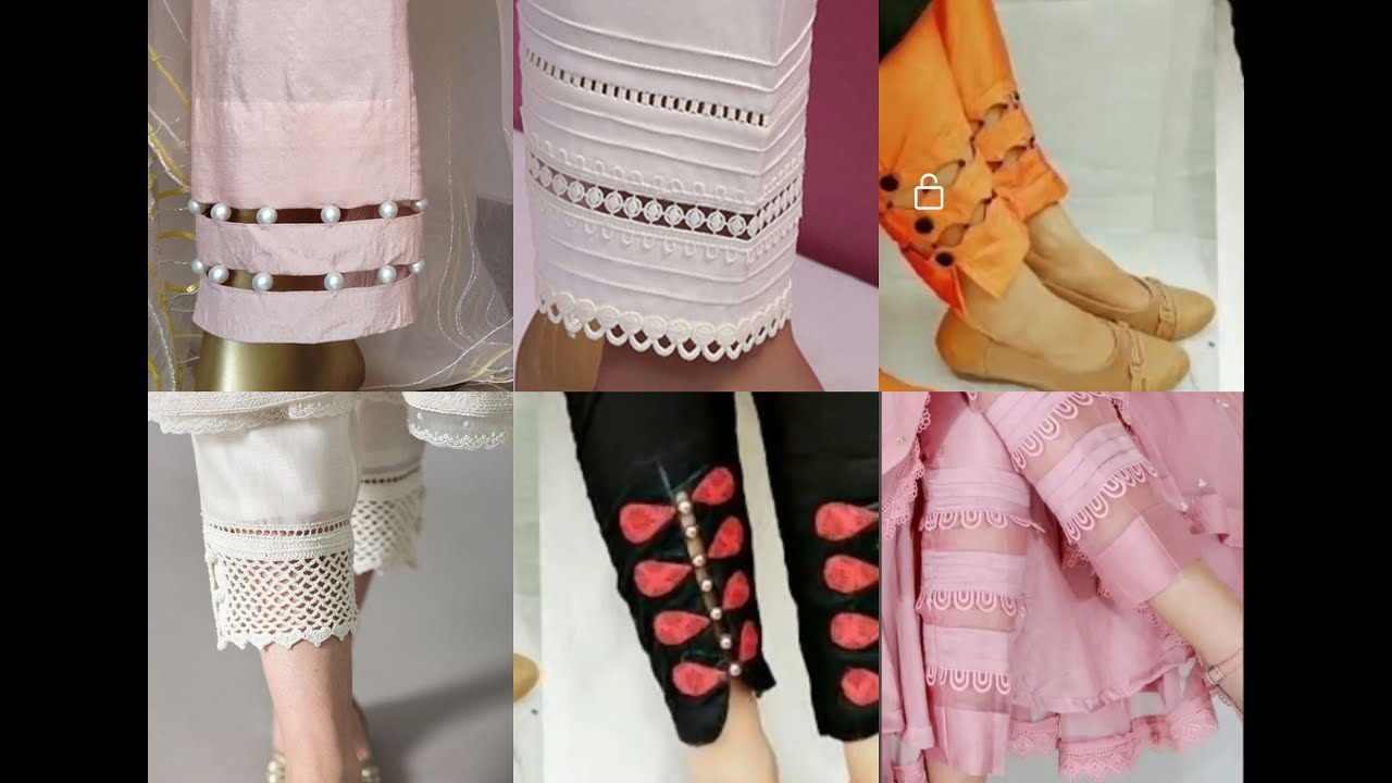 New Trouser Design Collection 2020 || Simple Trouser Design with Pearls ...