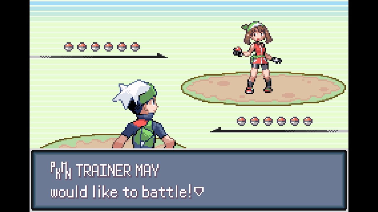 Pokemon Parallel Emerald • Trainer May - Route 119 - YouTube