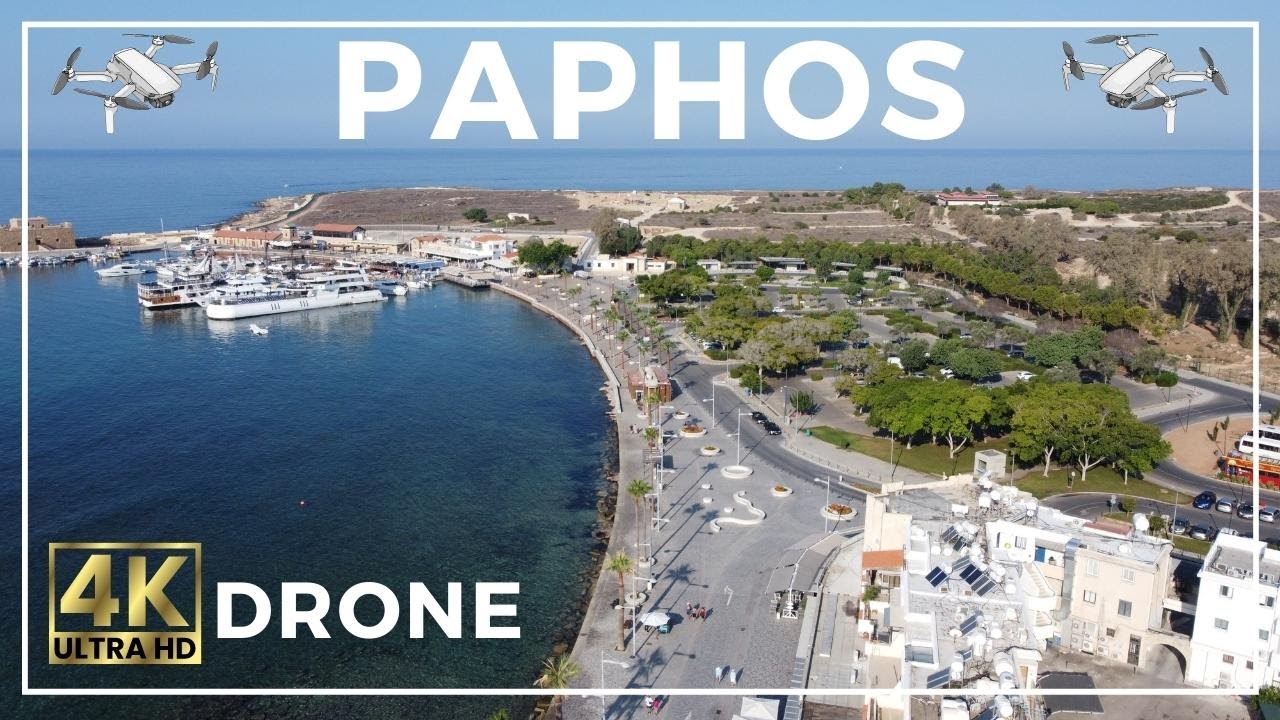 PAPHOS, CYPRUS BY DRONE | DJI MINI 2 | 4K DRONE | CYPRUS | PAPHOS ...