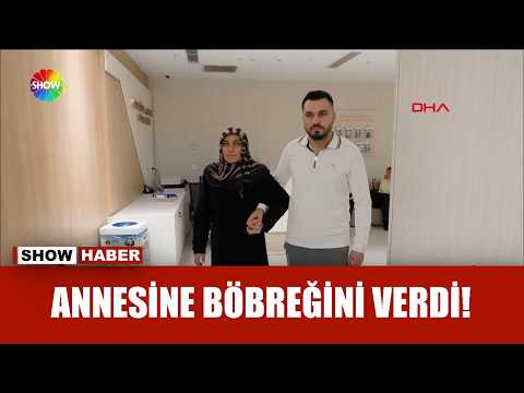 Oğlu böbreğini verdi sağlığına kavuştu!