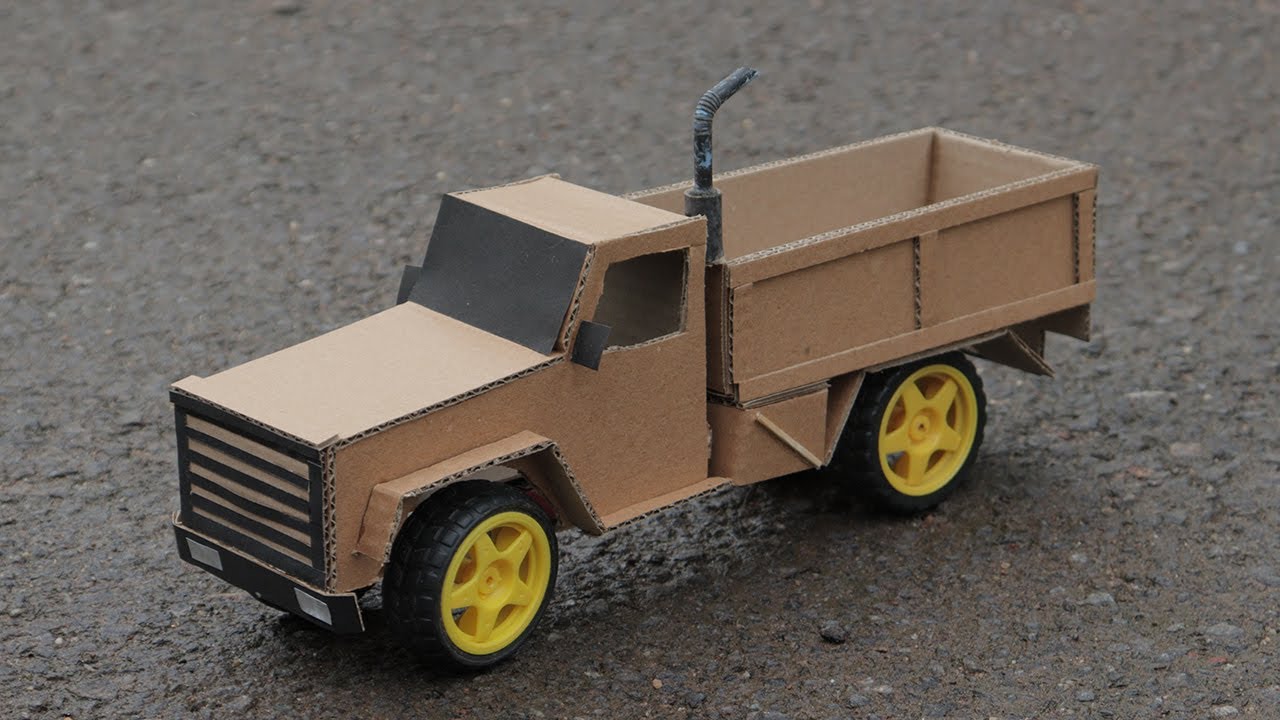 How To Make RC Truck From Cardboard | homemade rc truck - YouTube