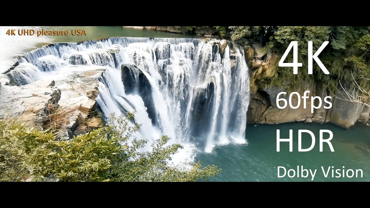 4K UHD UltraHD/Relaxing/Meditation/Ambience/Beautiful Waterfall/River ...