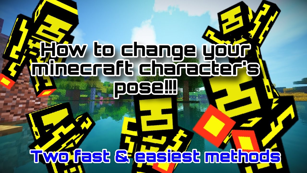 How to pose your Minecraft character skin easily!!! Two easy methods ...