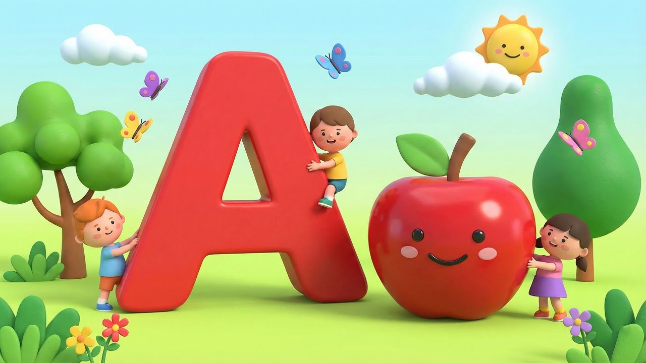 A to Z Alphabet Poem for Kids | ABC Song with 3D Cartoon | Learn ...