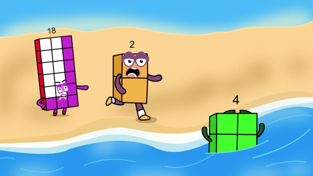 numberblocks 4 is in danger! | A coloring story made by Numberblocks ...