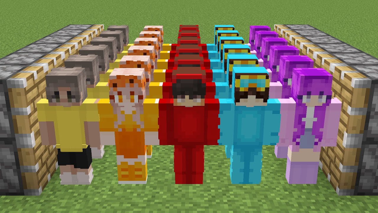Cash and Nico and Zoey and Shady and Mia combined in Minecraft - YouTube