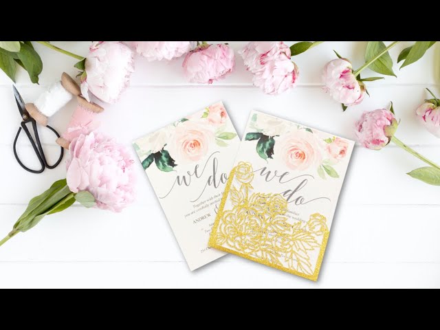 Invitations With Cricut Youtube