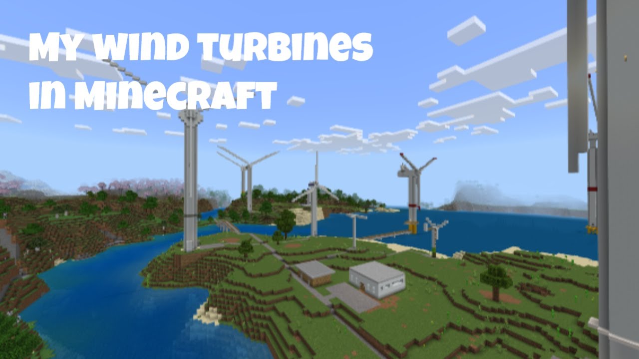 My wind turbines in Minecraft - YouTube