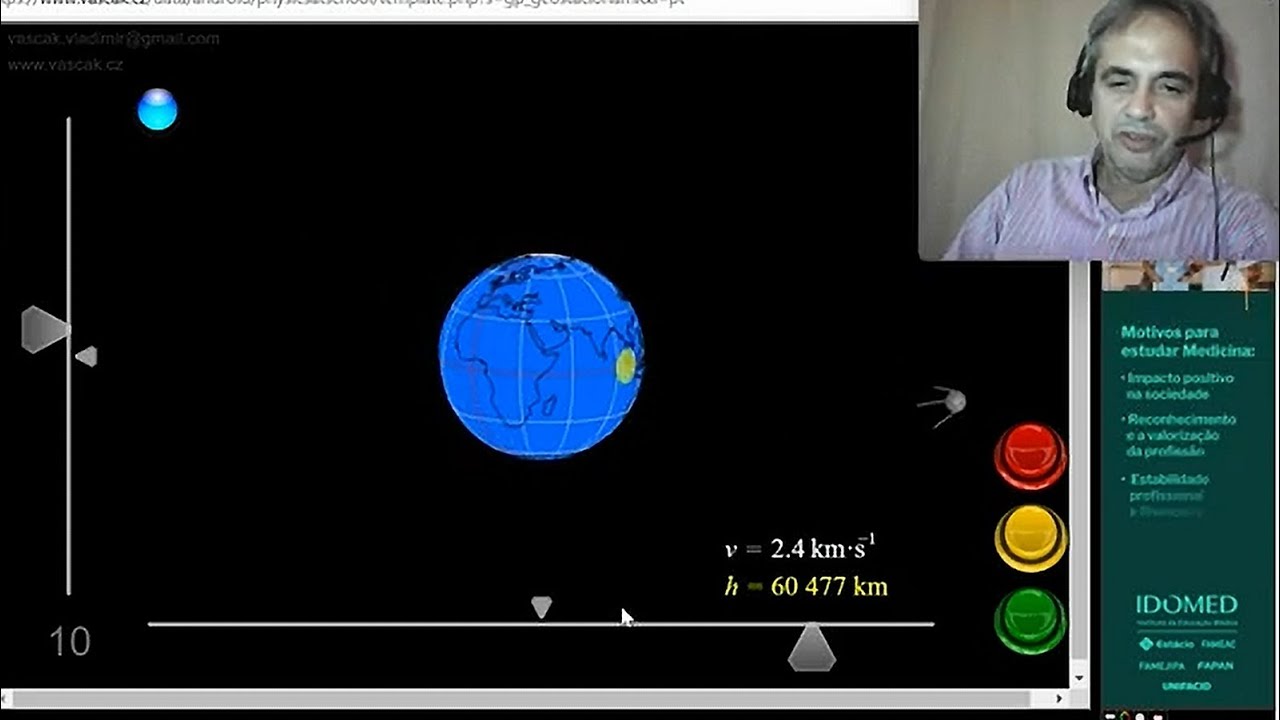Satélites em Órbitas Circulares (lab. VASCAK) - YouTube