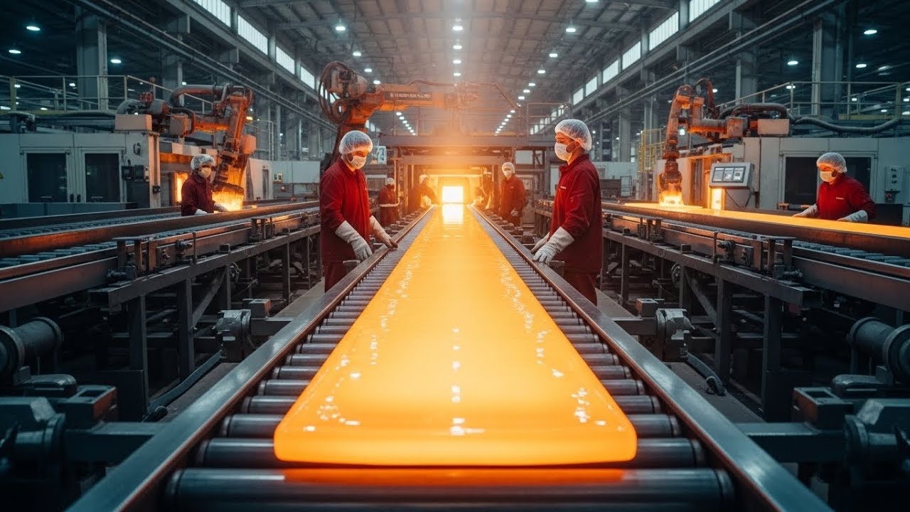 How Industrial Glass Is Produced – Inside the Massive Glass Factory ...