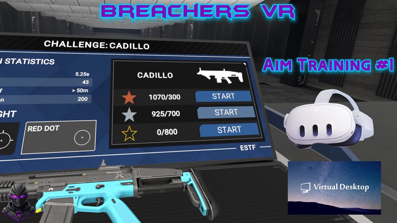Breachers VR Aim Training #1 | Quest 3 | Virtual Desktop - YouTube