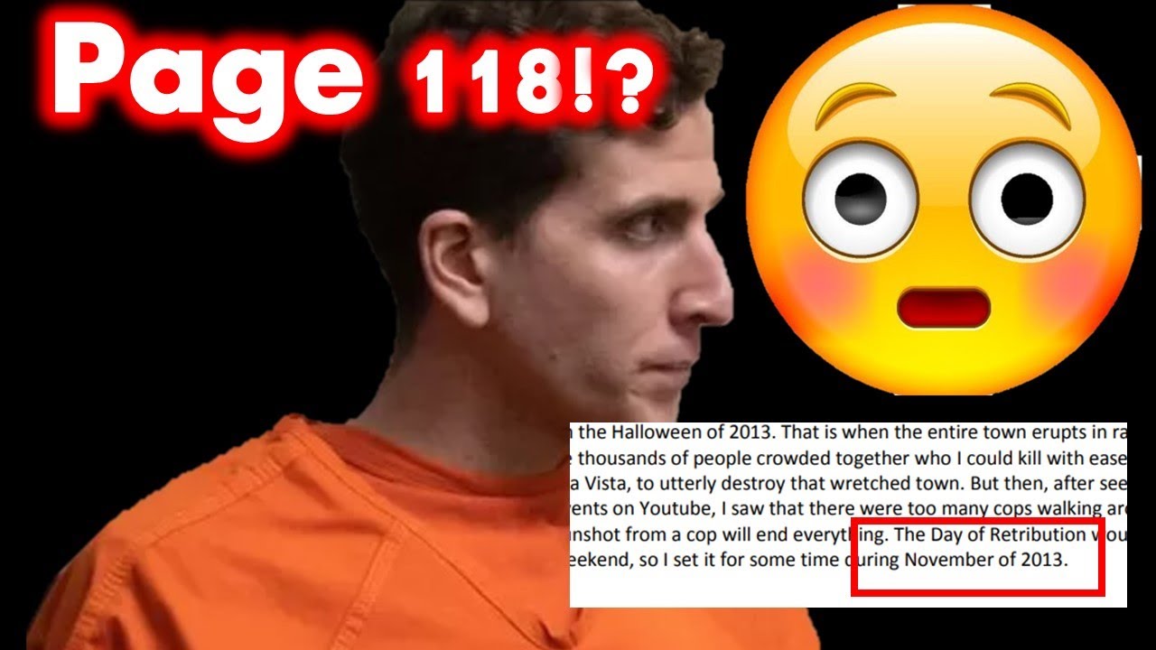 COINCIDENCE?👉Month of November on Page 118😳 Of Elliot Rodger Manifesto ...