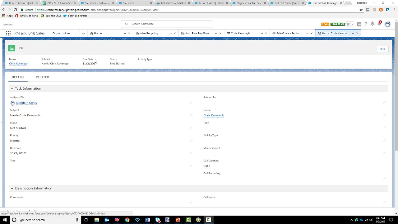 Task Page Overview (RM Salesforce Training) - YouTube