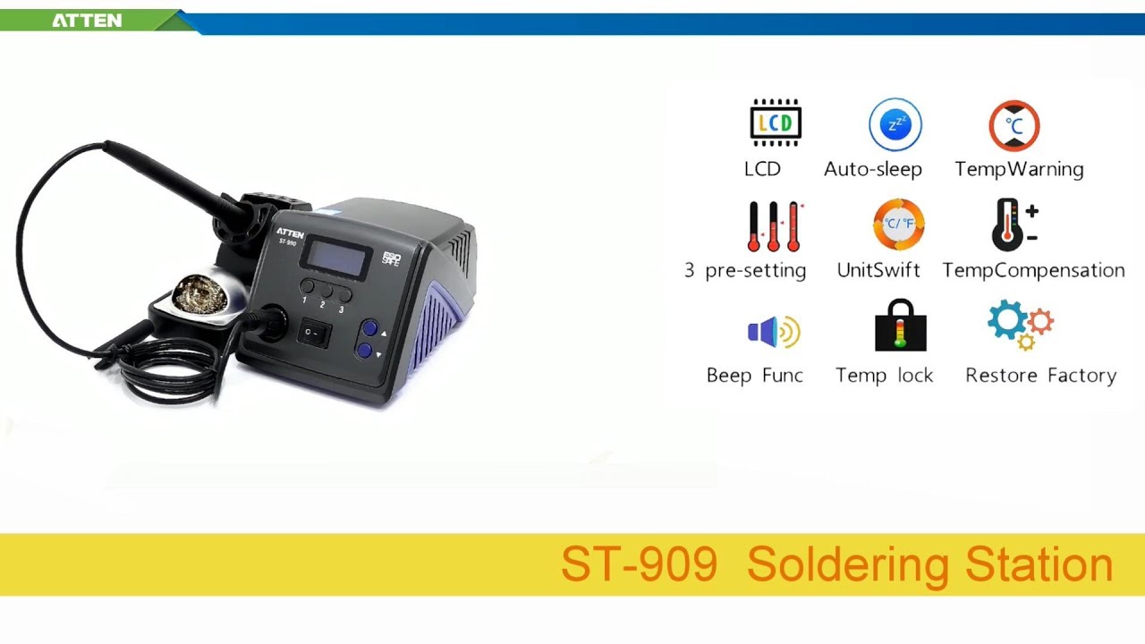 ATTEN ST-909 Digital Soldering Station: Industrial-Grade Precision for ...