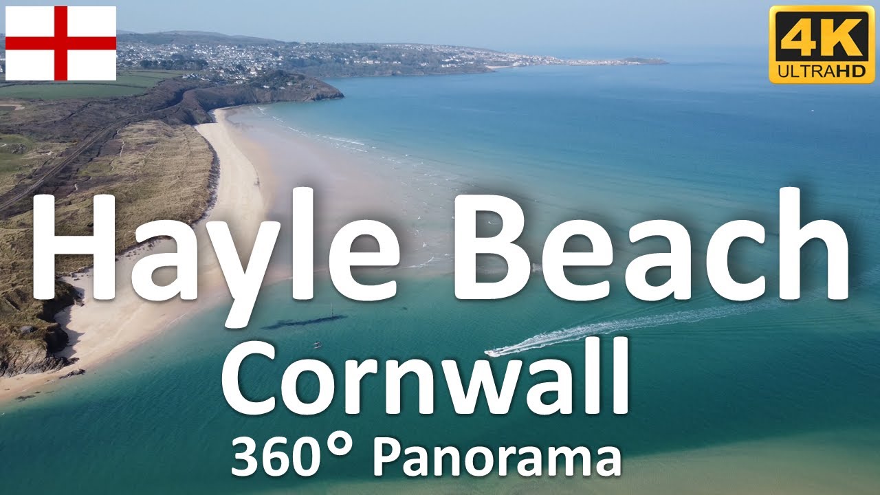 Hayle Beach - Panorama | Cornwall | England | UK - 4k 360° - YouTube