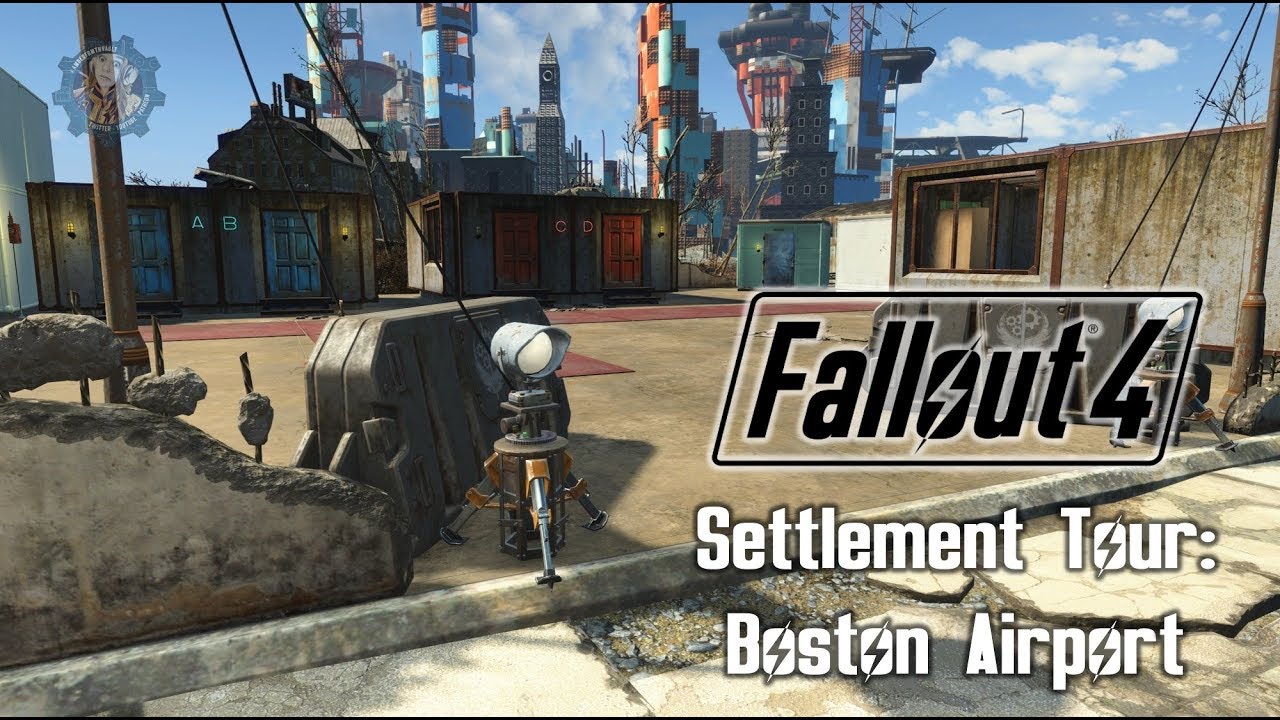 Boston Airport Settlement Tour Fallout 4 - YouTube