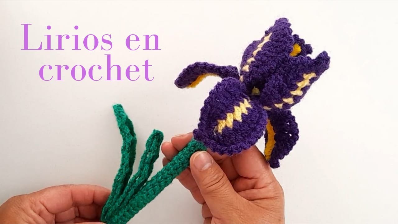 Casi reales y fáciles de hacer | Lirios en CROCHET W/Subtitle in 12 ...