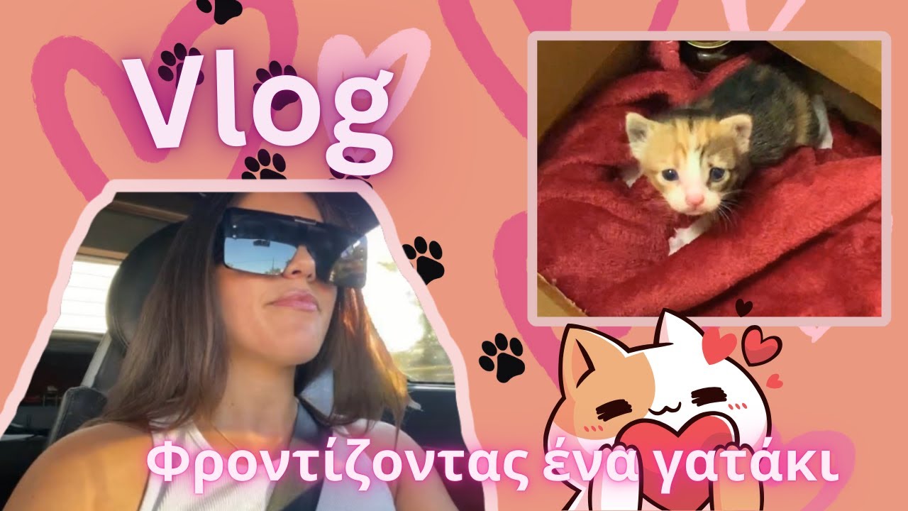 Vlog! Φροντίζοντας ένα γατάκι! - YouTube