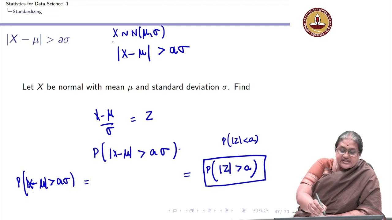 Standardizing a normal random variable - YouTube