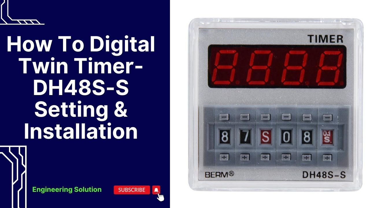 how to digital twin timer setting installation - YouTube