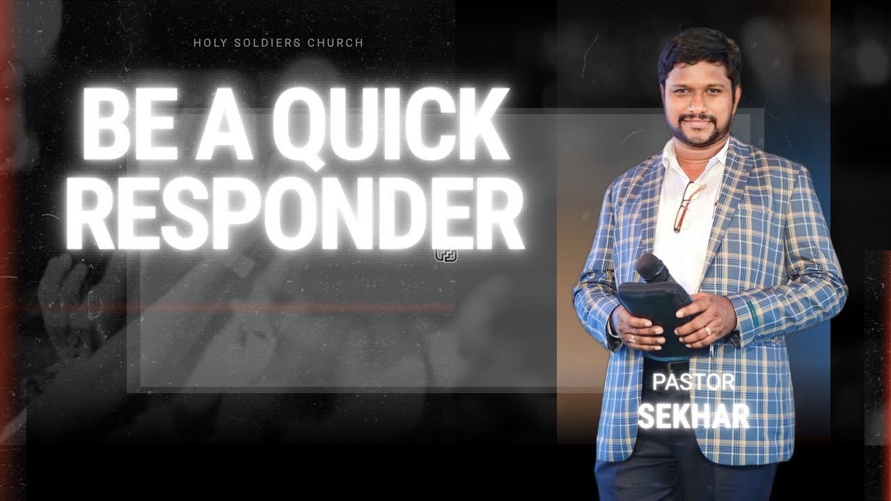 Be a quick Responder - YouTube