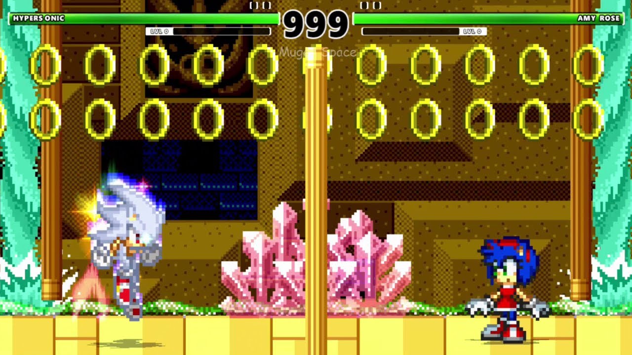 Hyper Sonic VS Amy Rose I Sonic Battle Rematch - YouTube