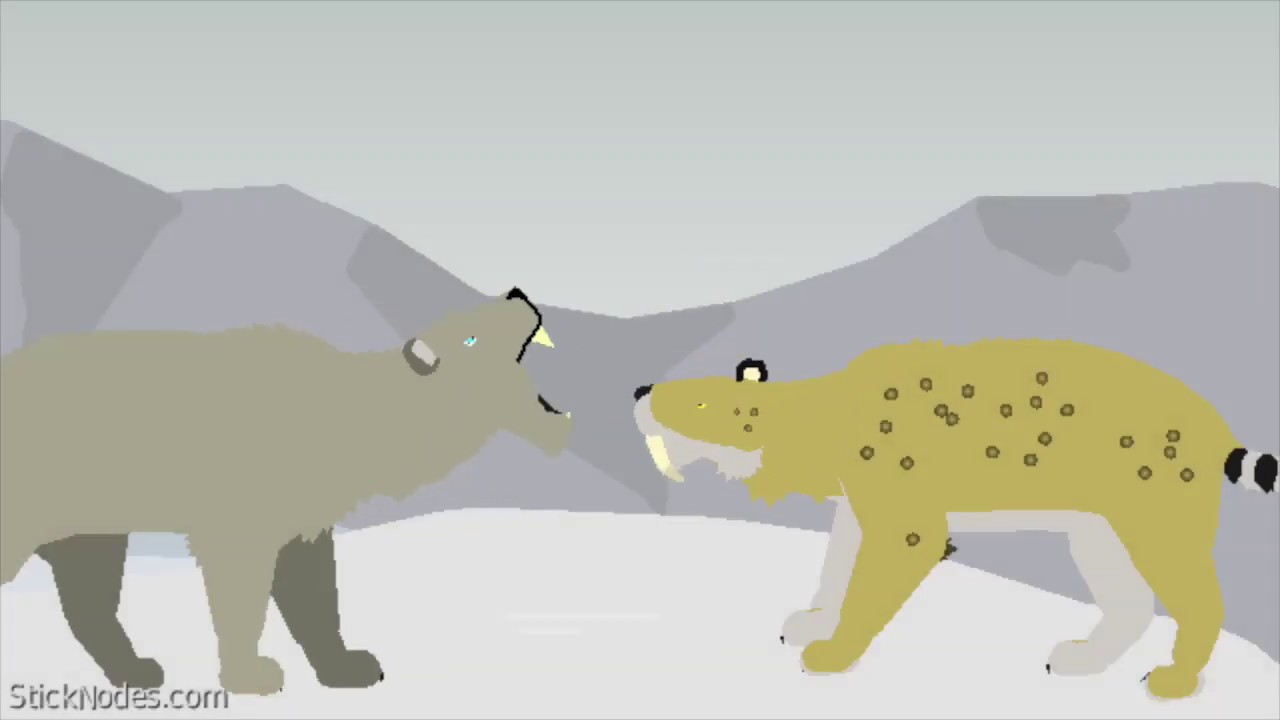 Roaring Contest #1 - American Lion VS Smilodon - YouTube