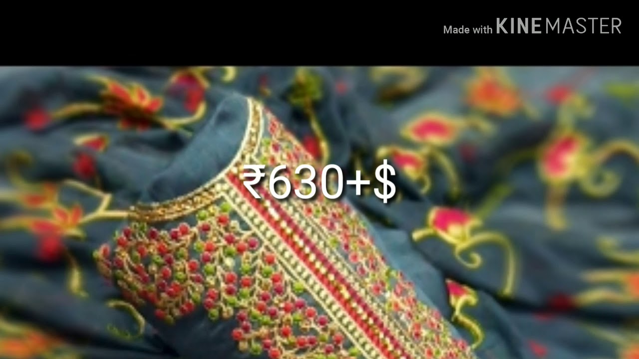 Sale's, cotton sudi fully embroidery work. Superb collection - YouTube