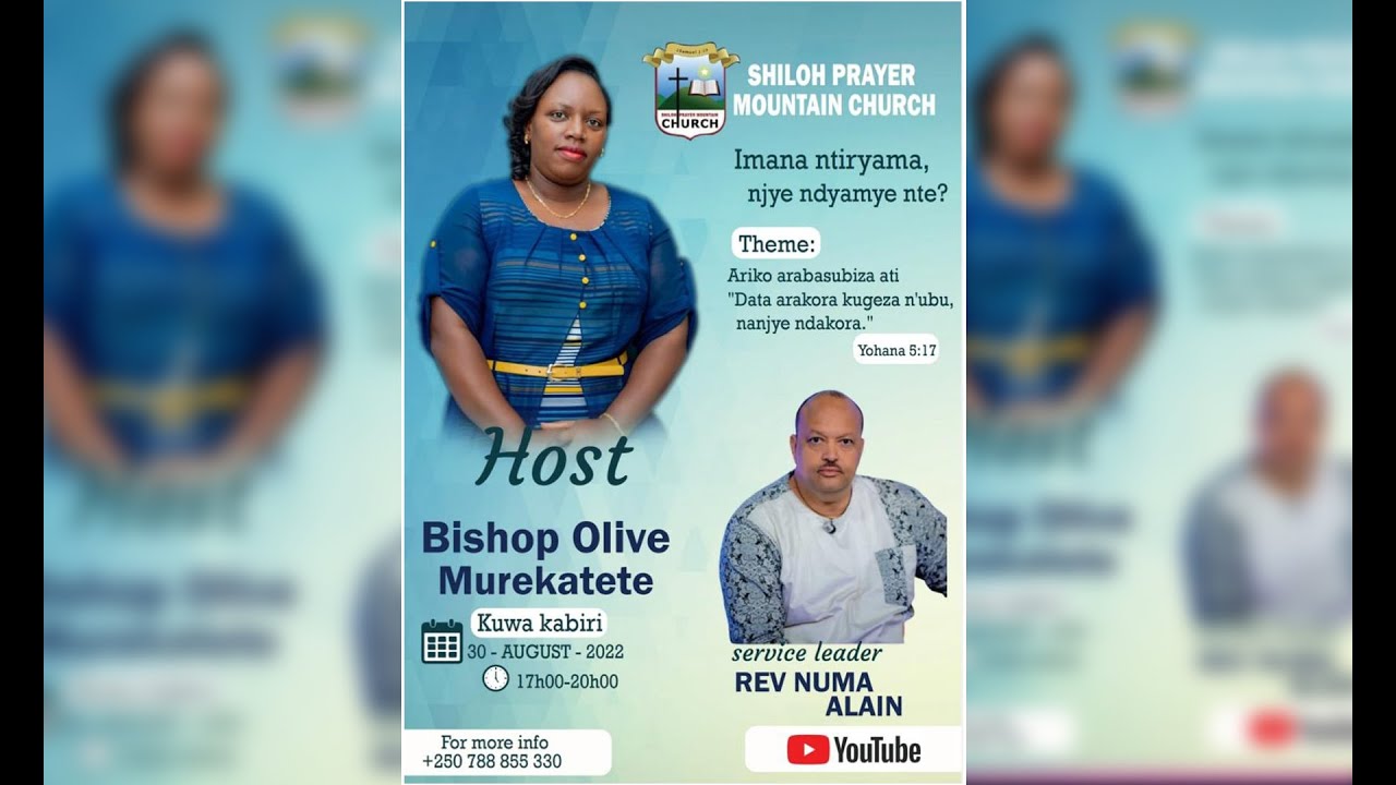 Amateraniro yo kuwa 2 // 30.08.2022 // Shiloh Prayer Mountain Church - YouTube