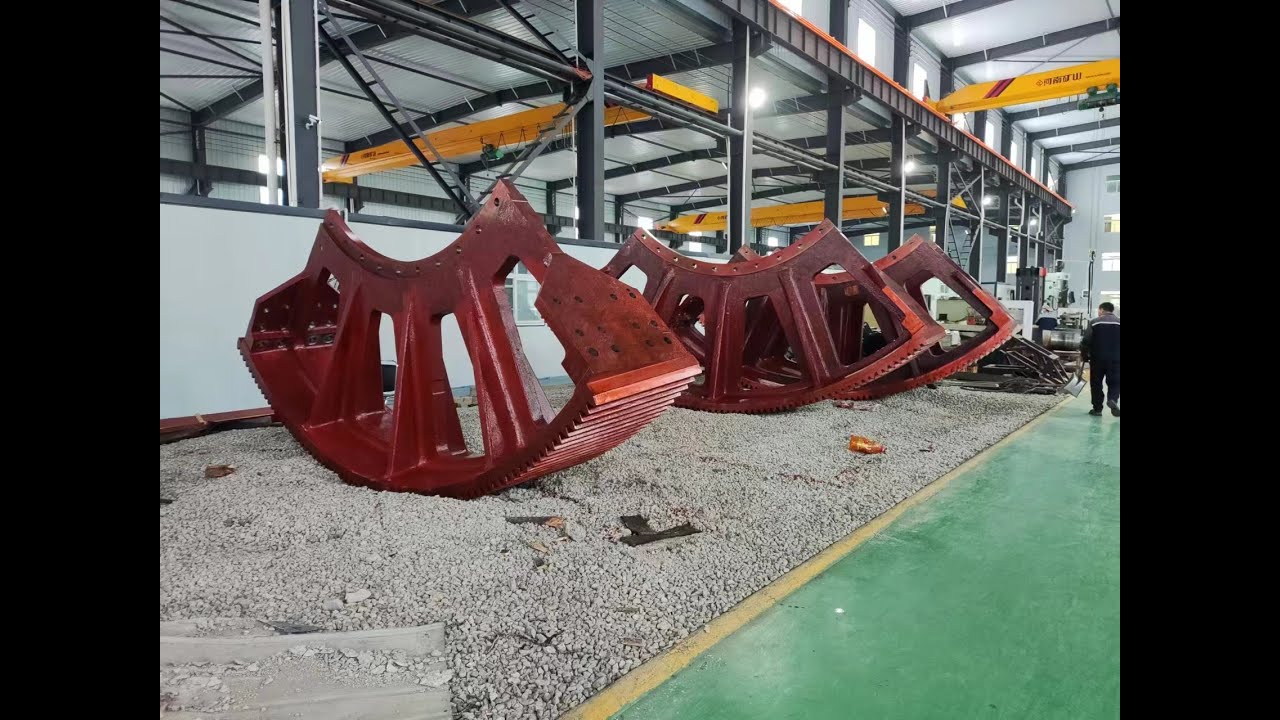 OEM customize steel forging segmented gear ring - YouTube