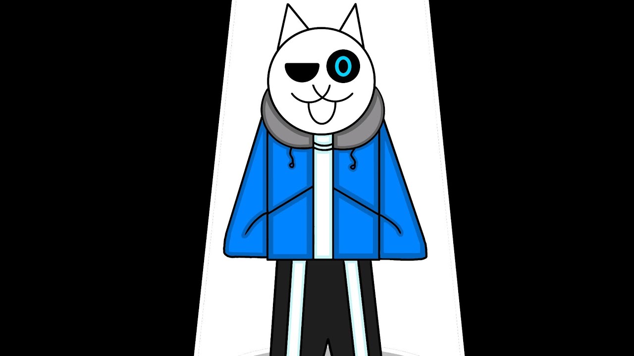 Undercats (Undertale AU) First Sans Cat Concept (Drawing Speedpaint ...