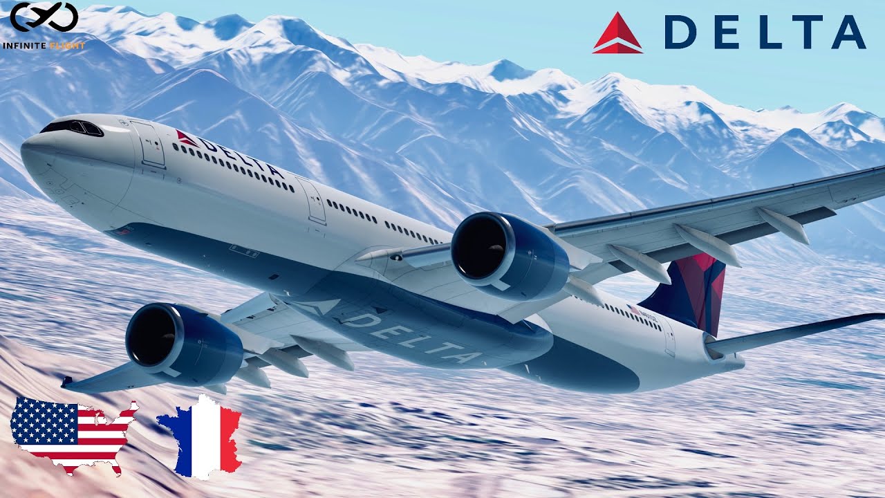 Infinite Flight: Salt Lake City (SLC) to Paris (CDG) | Delta Airlines ...