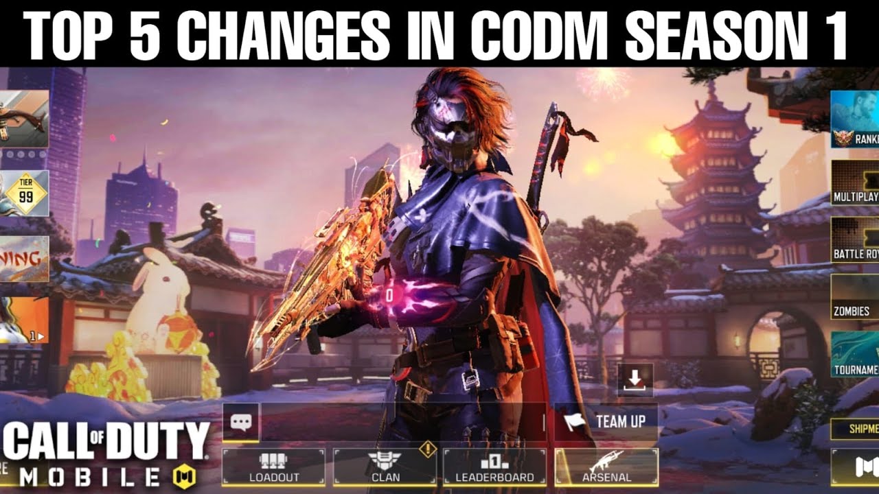 TOP 5 Changes you need to know in Season 1 CODM 2023!! - YouTube