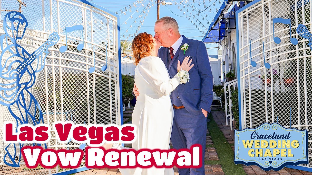 Jon & Pol's Las Vegas Vow Renewal Ceremony | Graceland Chapel - YouTube