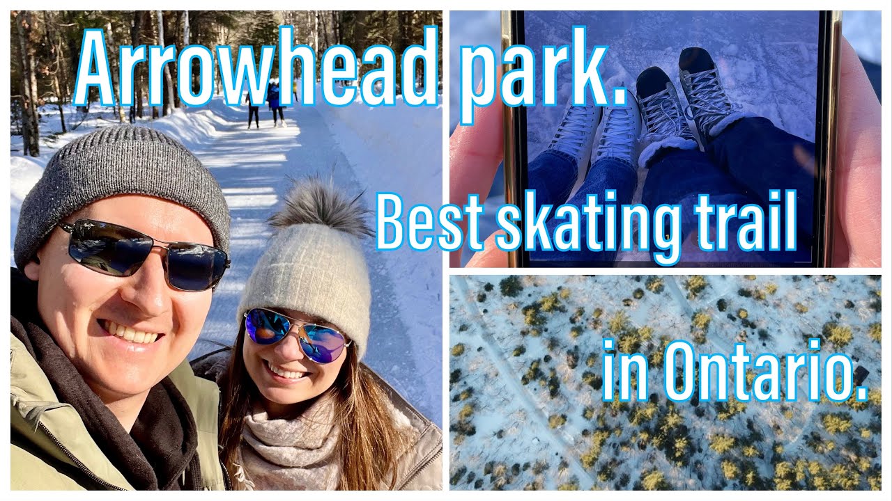 Winter in Arrowhead park 2023 | Skating trail in the woods - YouTube