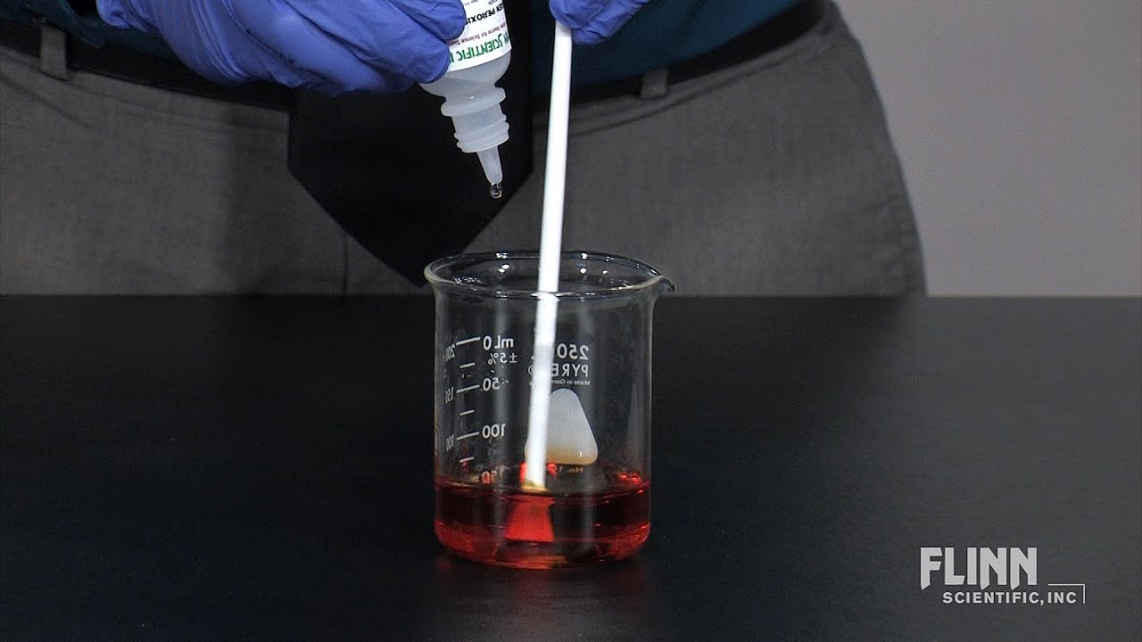 Hydrogen Peroxide Rainbow - YouTube