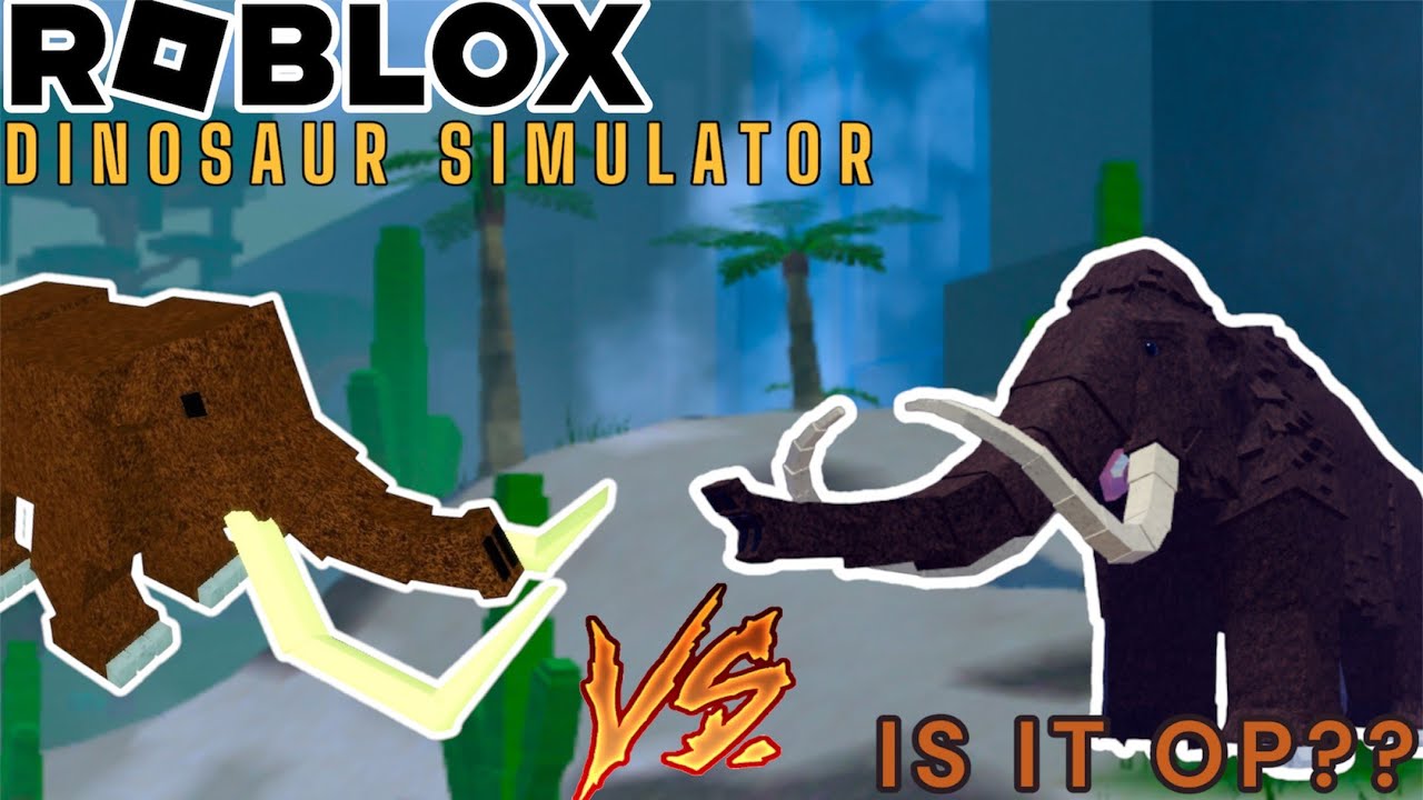 ROBLOX DINOSAUR SIMULATOR | NEW WOOLY MAMMOTH PVP AND RANGE TEST! - YouTube