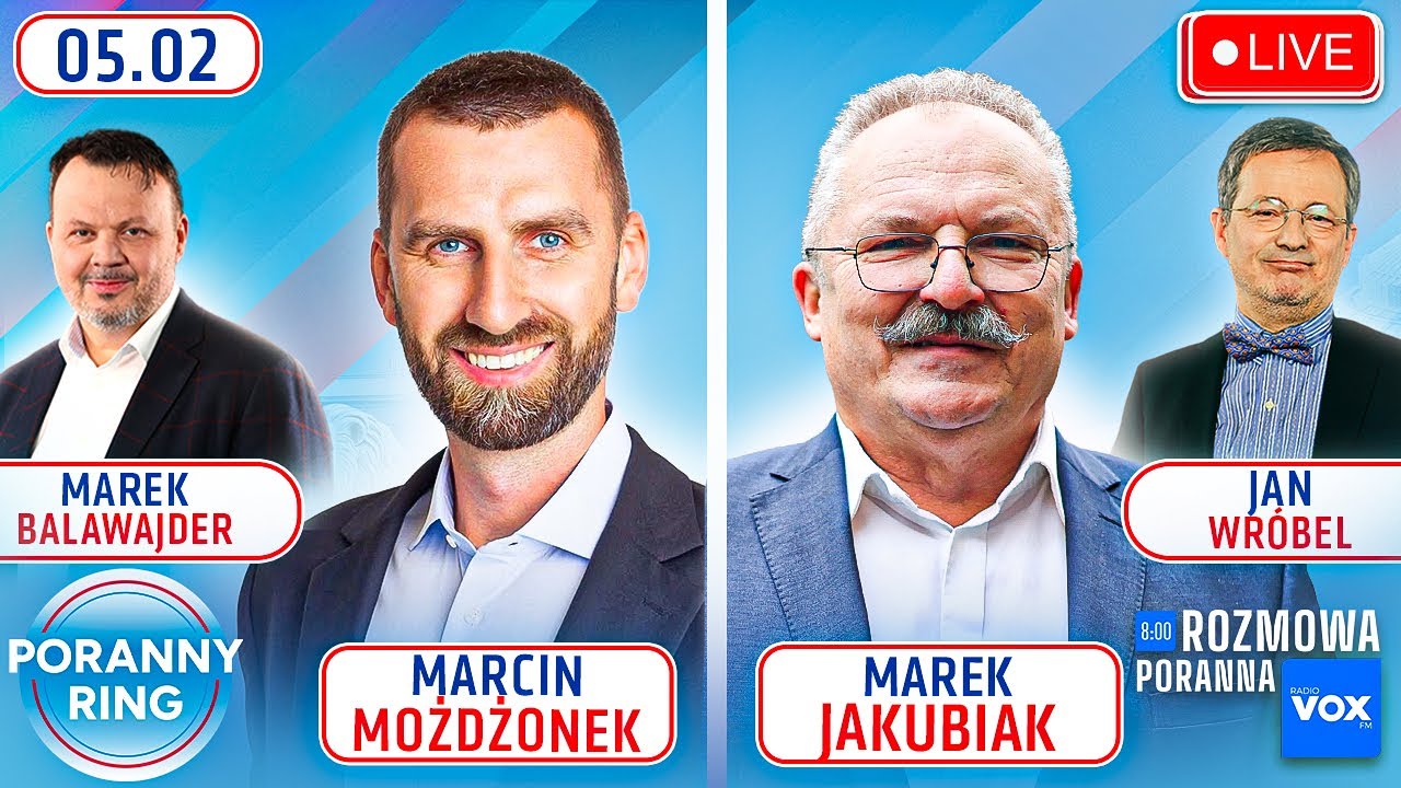 🔴 PORANNY RING 7:30 - MARCIN MOŻDŻONEK, MAREK JAKUBIAK - YouTube
