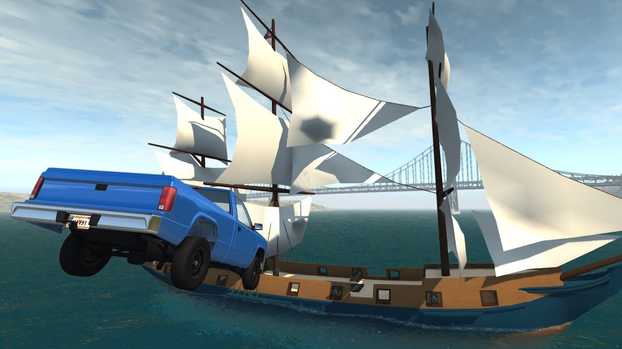 Dummy vs. The Stig 6: Pirate Ship Attack | BeamNG.drive - YouTube