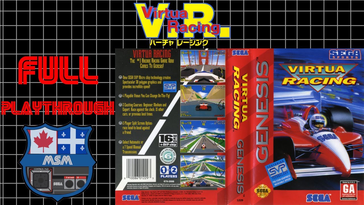 Virtua Racing [Genesis] PBs for Beginner, Medium & Expert [Full ...