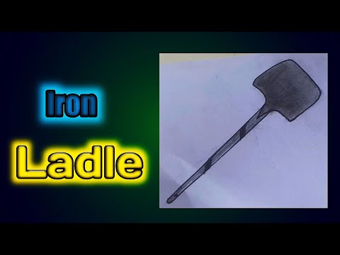 How to draw an Iron Ladle step by step #art #drawing - YouTube