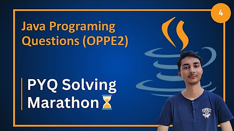 Java Oppe 2 PYQ (Temp Playlist) - YouTube