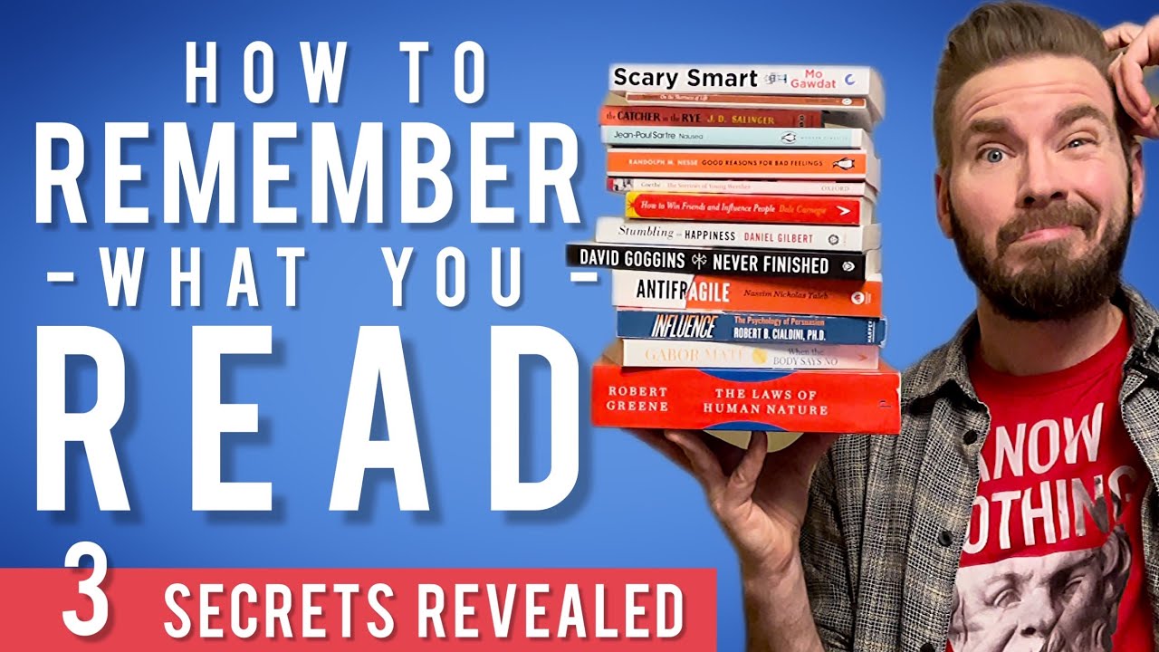 How to Remember What You Read - Techniques for remembering books - YouTube