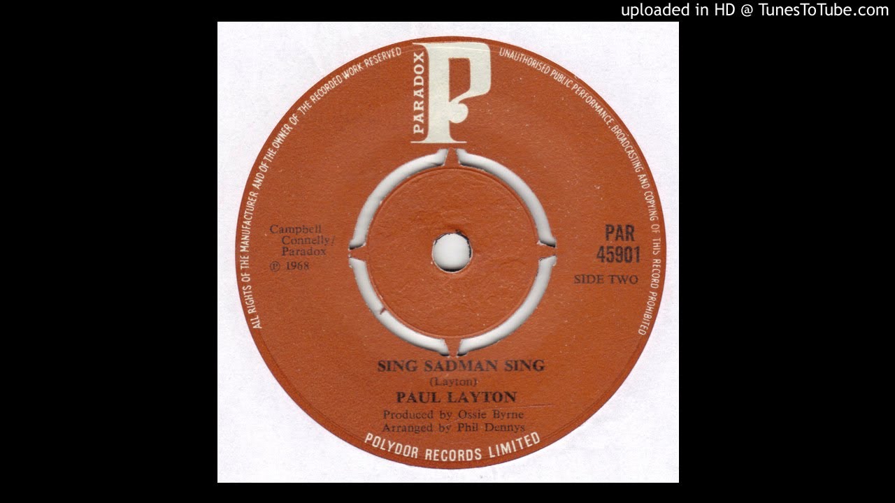 Paul Layton - Sing Sadman Sing - YouTube